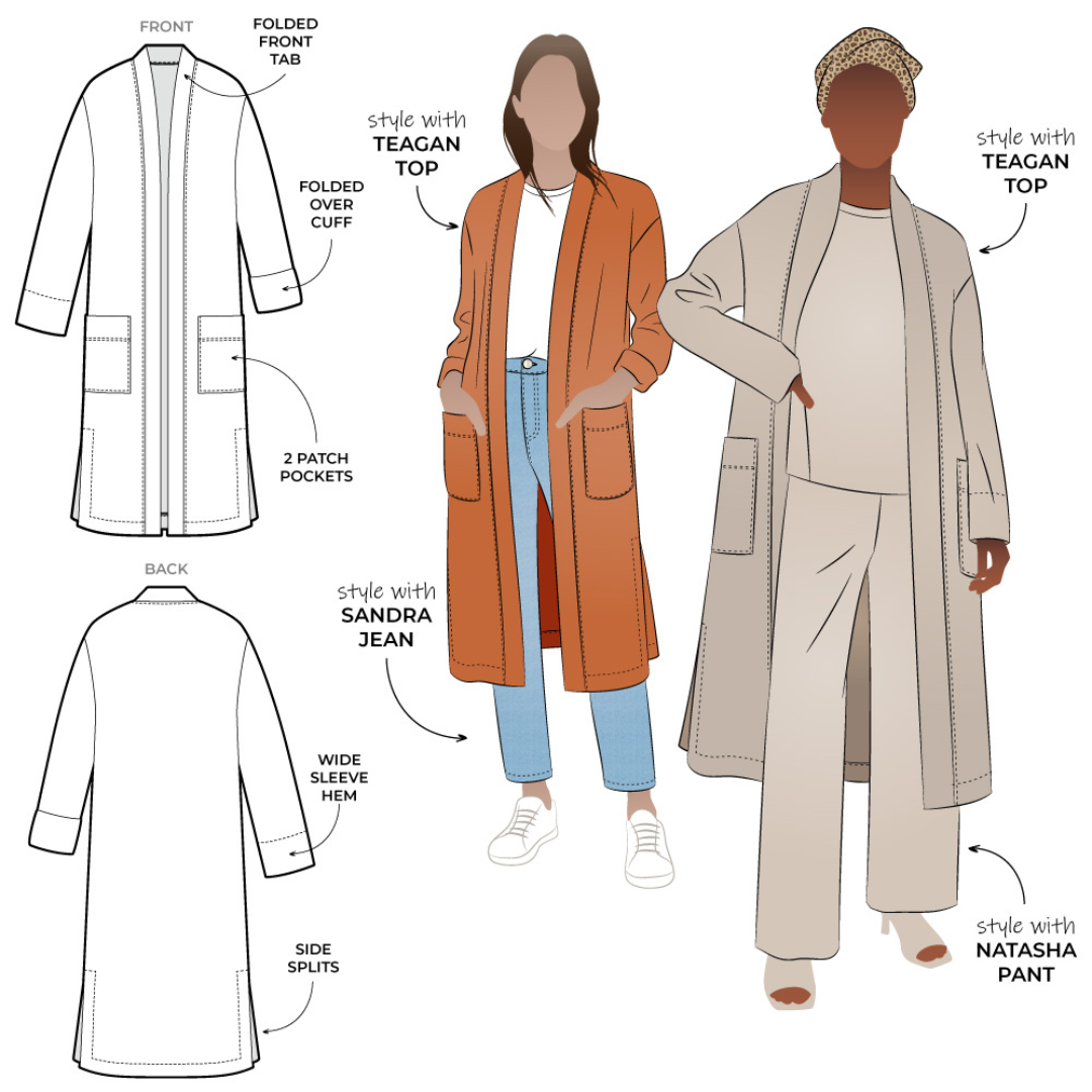 Sigrid Knit Coat – Sewing Tutorials – Style Arc