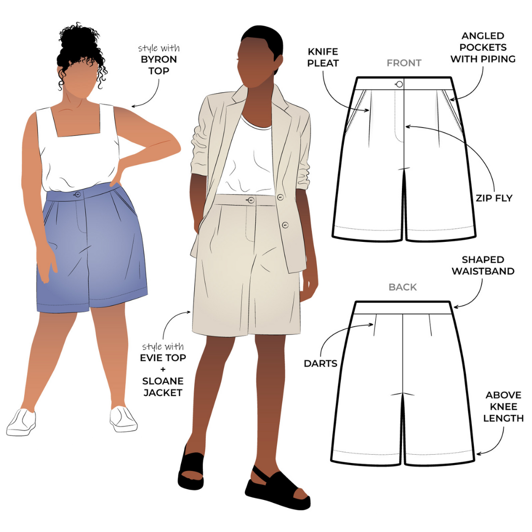 Braxton Woven Short – Sewing Tutorials – Style Arc