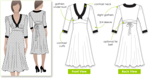 Anna Dress Sewing Pattern – Casual Patterns – Style Arc