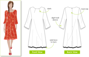 Lara Dress Sewing Pattern – Casual Patterns – Style Arc