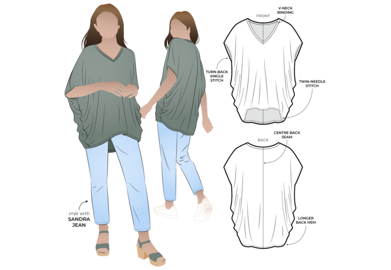 Venn Knit Tunic Top – Sewing Tutorials – Style Arc