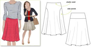 Susan Skirt Sewing Pattern – Casual Patterns – Style Arc