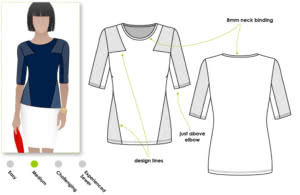 Tamara Knit Top Sewing Pattern – Casual Patterns – Style Arc