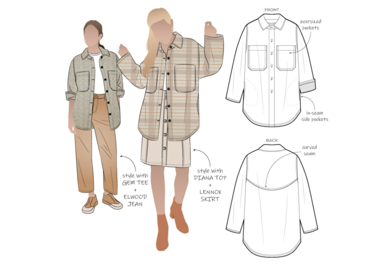 Logan Shacket – Sewing Tutorials – Style Arc