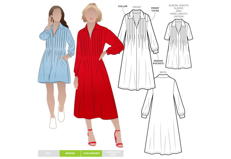 Xanthe Woven Dress – Sewing Tutorials – Style Arc