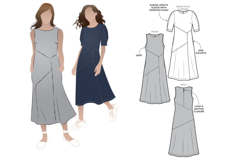 Yvette Woven Dress – Sewing Tutorials – Style Arc