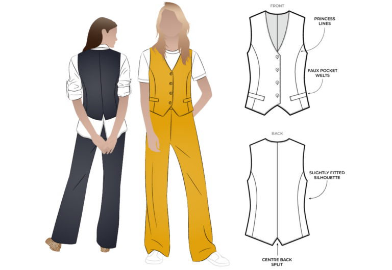 Joy Woven Vest – Sewing Tutorials – Style Arc