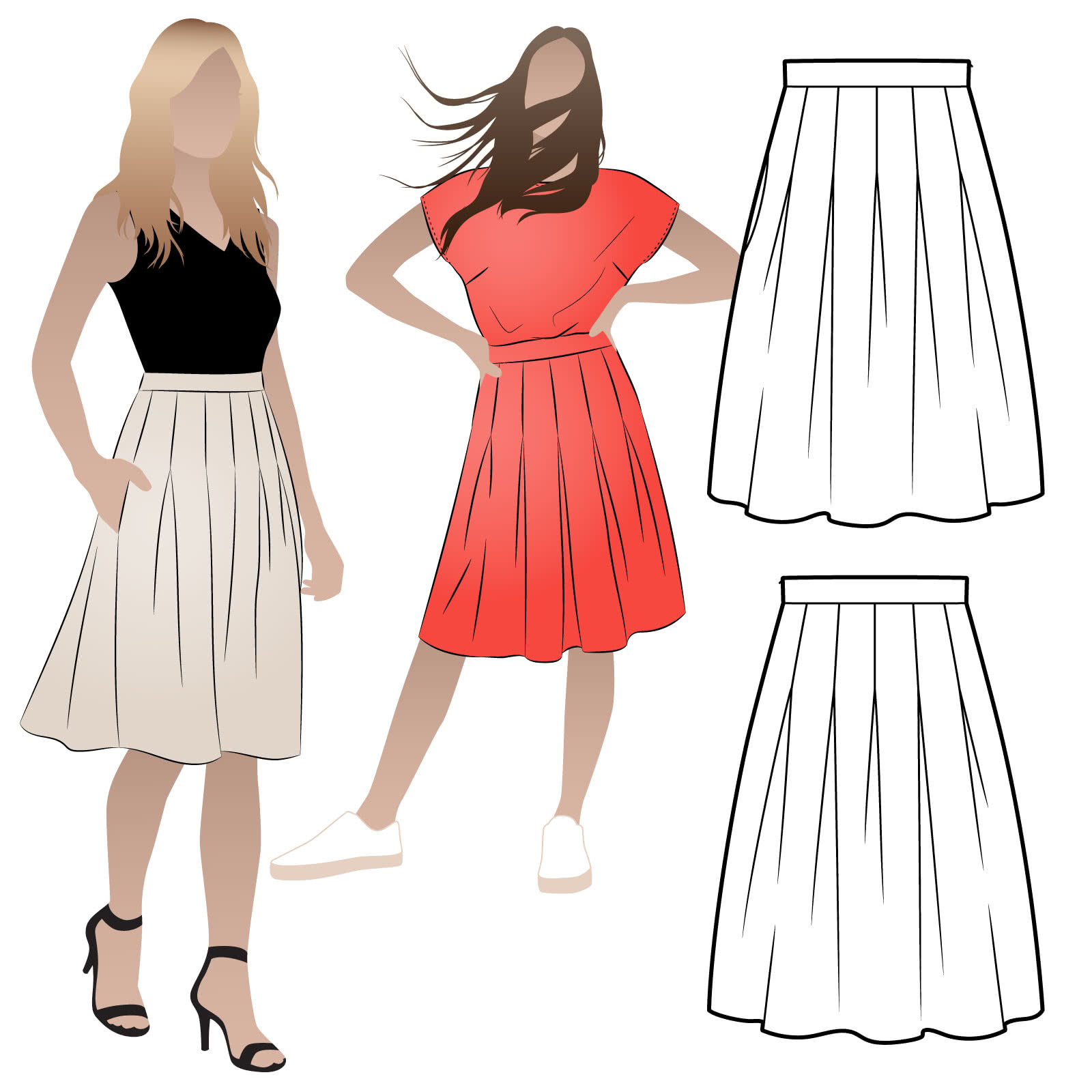 Candice Skirt – Sewing Tutorials – Style Arc