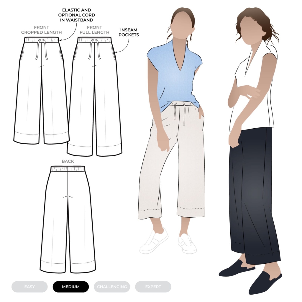 Como Knit Pant Sewing Pattern – Casual Patterns – Style Arc