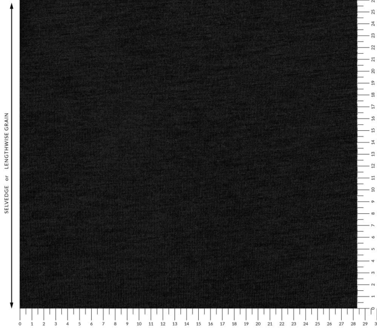 Double Knit Fine Rib Fabric – Black – Style Arc
