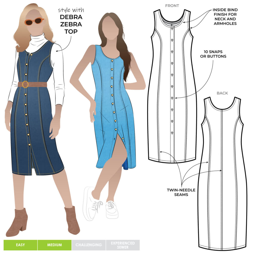 Geri Dress Sewing Pattern – Casual Patterns – Style Arc