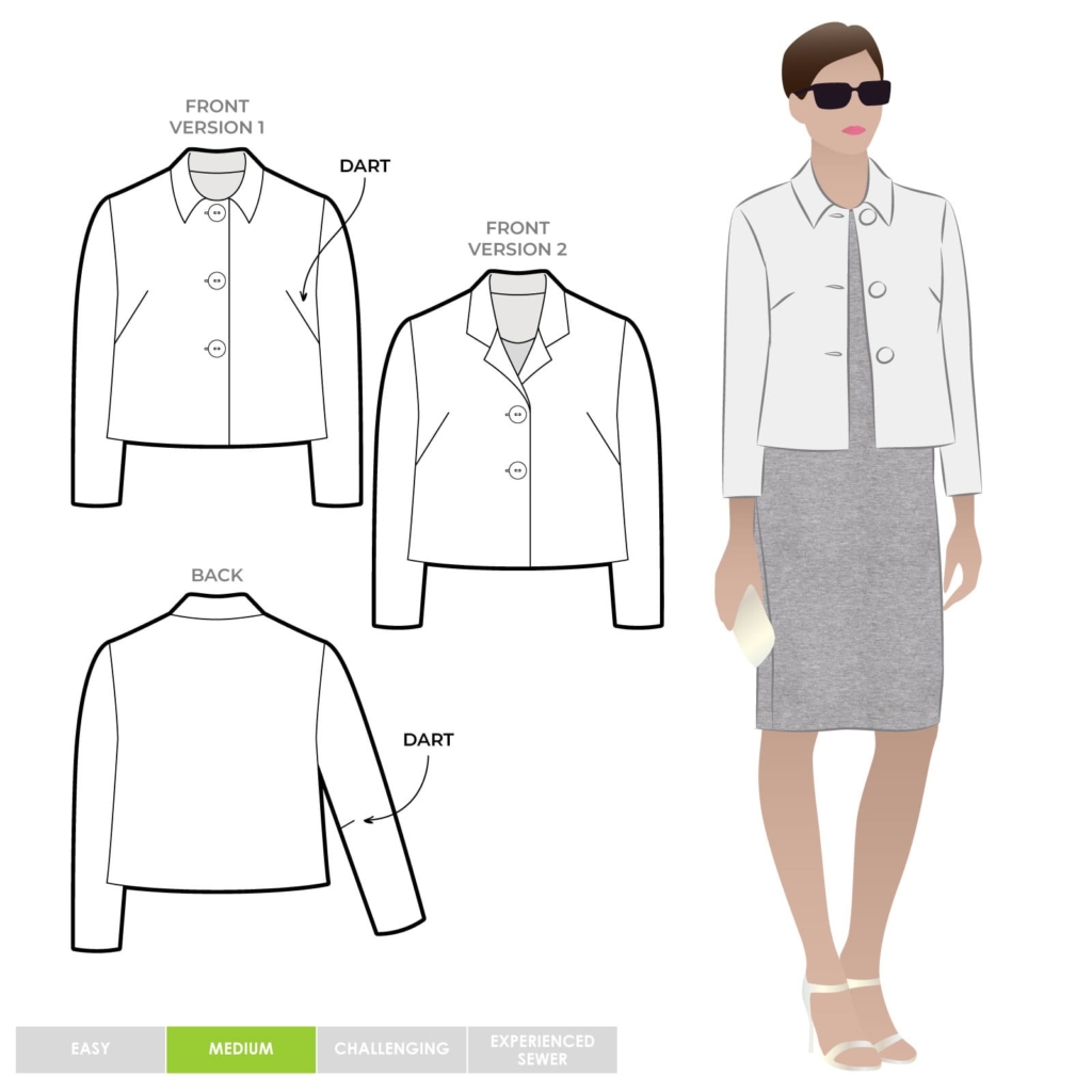 Harriet Jacket Sewing Pattern – Semi-formal Patterns – Style Arc