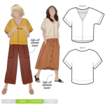 Joan Woven Top Sewing Pattern – Casual Patterns – Style Arc