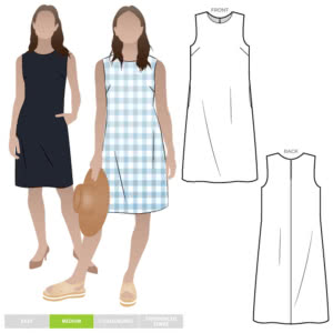 June Sheath Dress Sewing Pattern – Casual Patterns – Style Arc