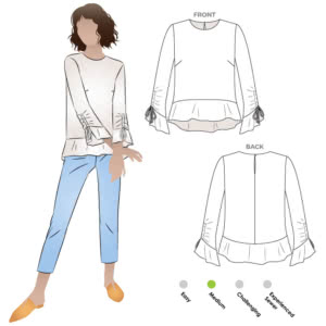 Miley Woven Top Sewing Pattern – Casual Patterns – Style Arc