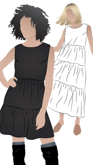 Nova Midi Dress Sewing Pattern – Casual Patterns – Style Arc