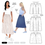 Rumi Woven Skirt Sewing Pattern And Pant Sewing Pattern – Casual Patterns – Style Arc