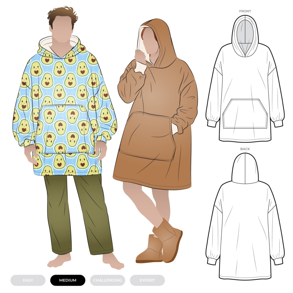 Weekend Hoodie Sewing Pattern – Casual Patterns – Style Arc